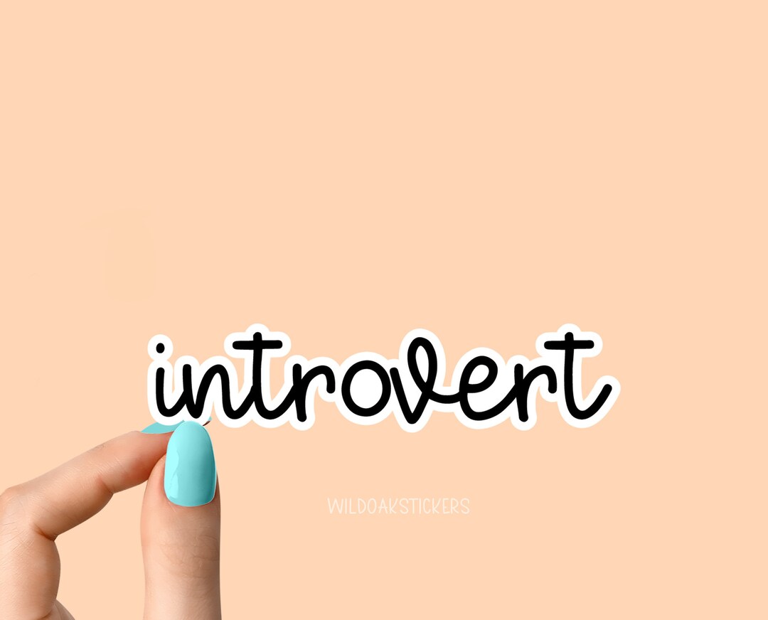 Introvert Sticker, Introvert Decal, Sarcastic Stickers, Laptop Decal ...