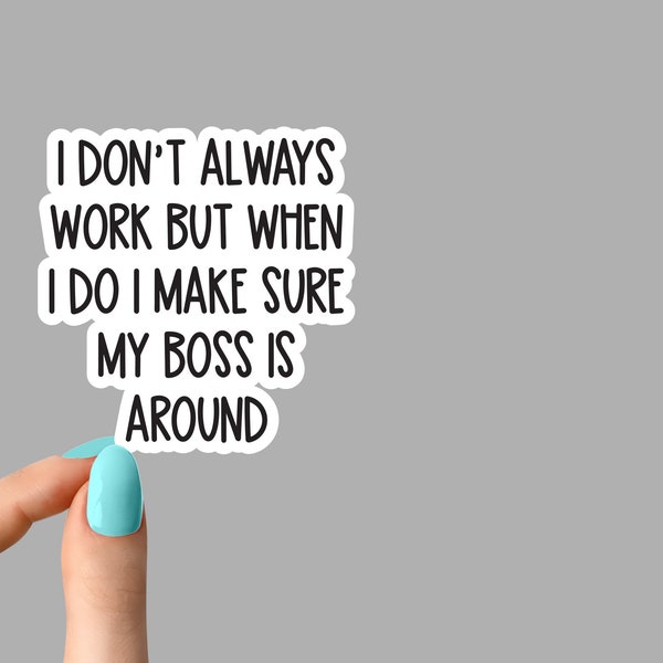 Funny Workplace Sticker - Etsy