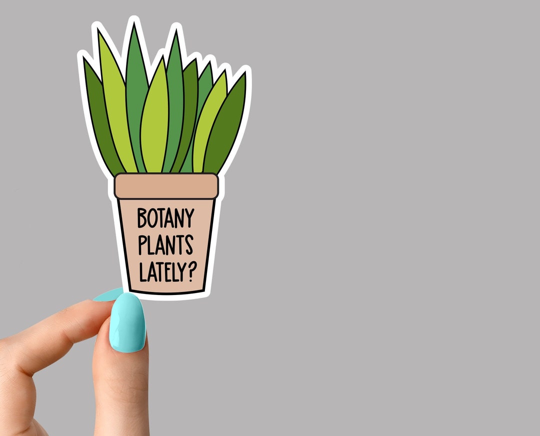 Funny Plant Sticker #1 Sticker, Potted Plants Succulent Planting ...