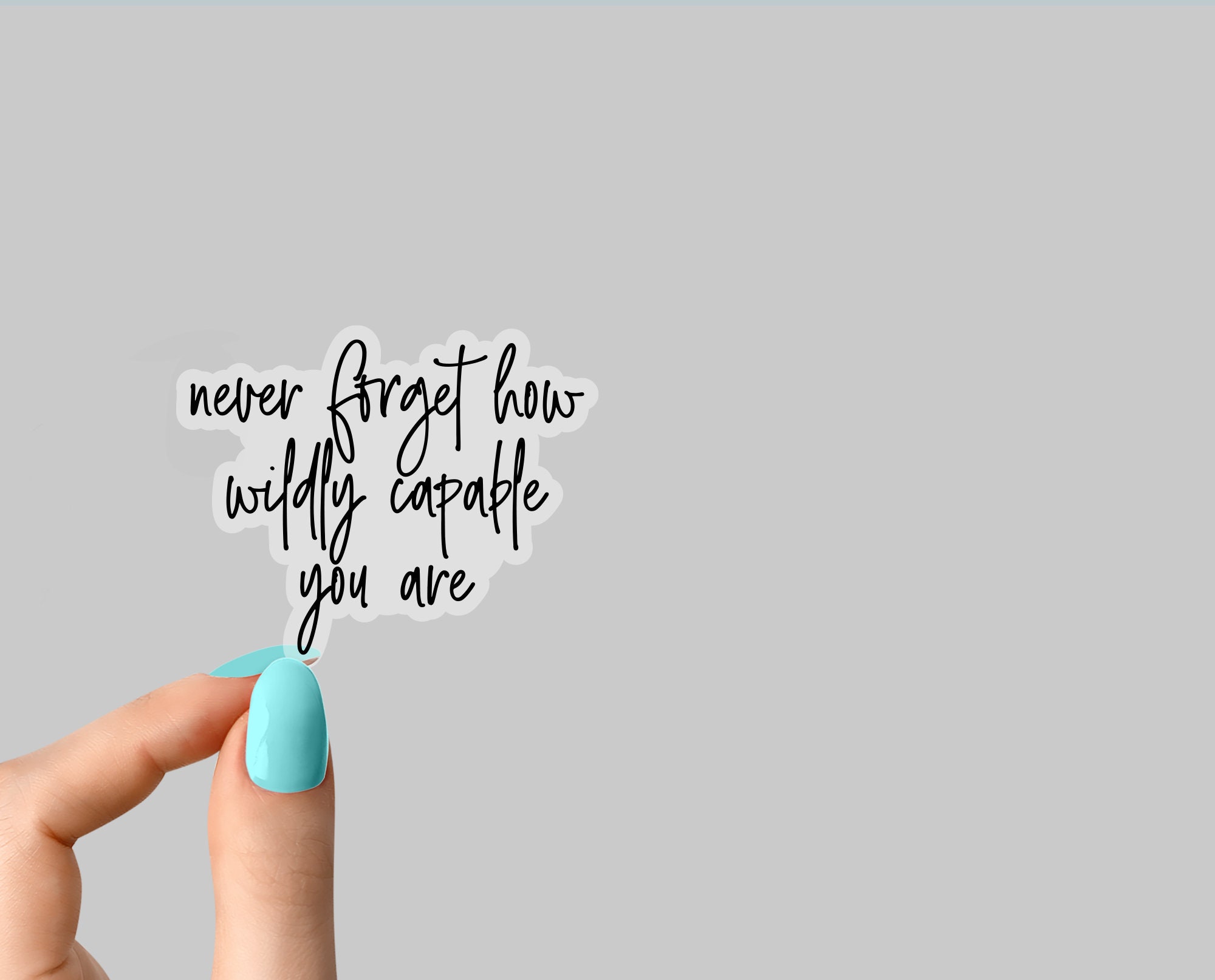 Never Forget Capable Stickers Motivational Stickers Funny | Etsy