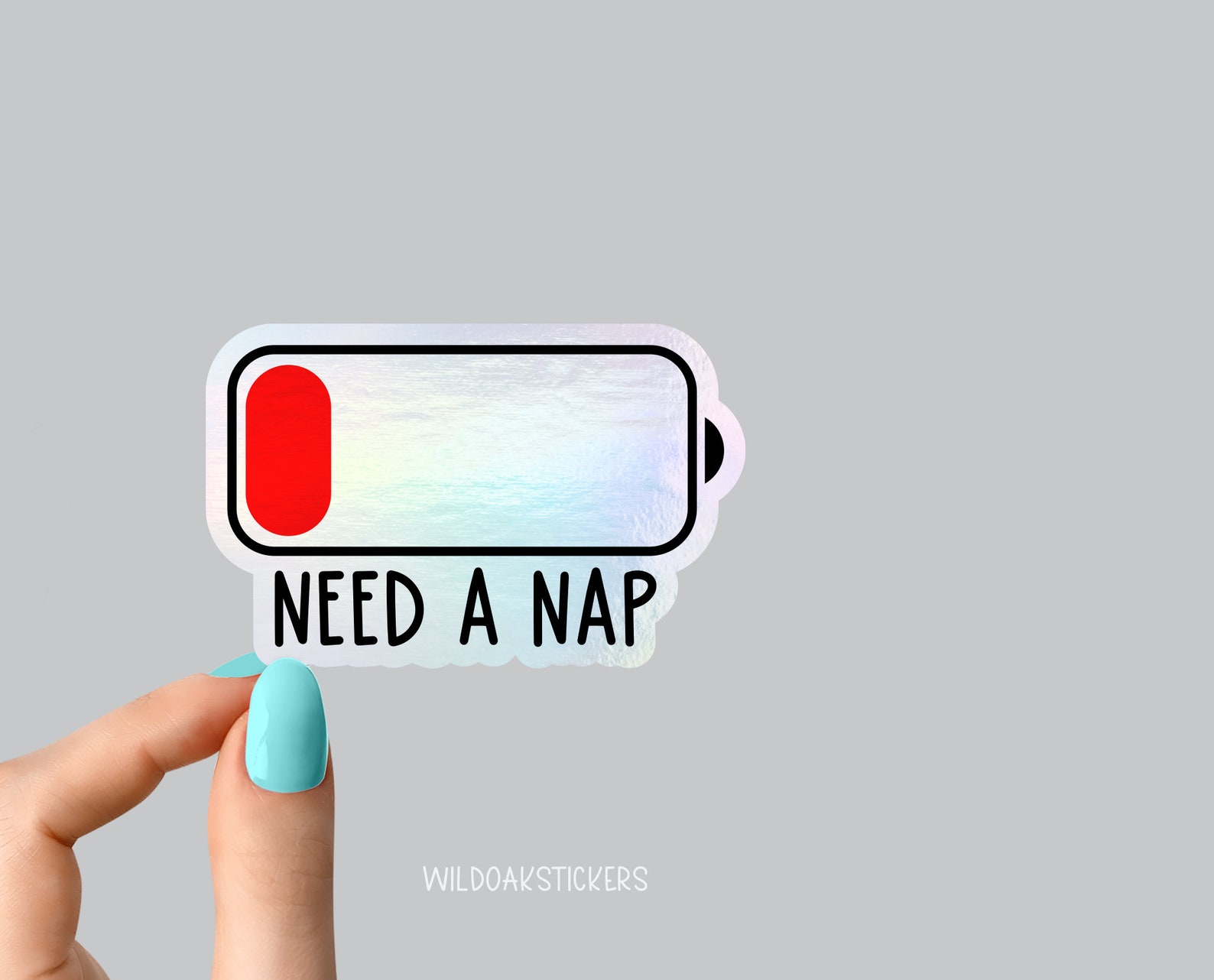 Need a Nap Battery Sticker Funny Battery Stickers Funny Nap - Etsy