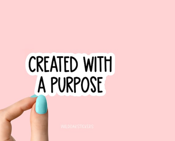 Created With a Purpose Sticker Motivational Workout Laptop - Etsy