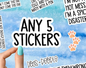 Funny Math Statistics Sticker, Math Laptop Stickers, Math Water Bottle ...