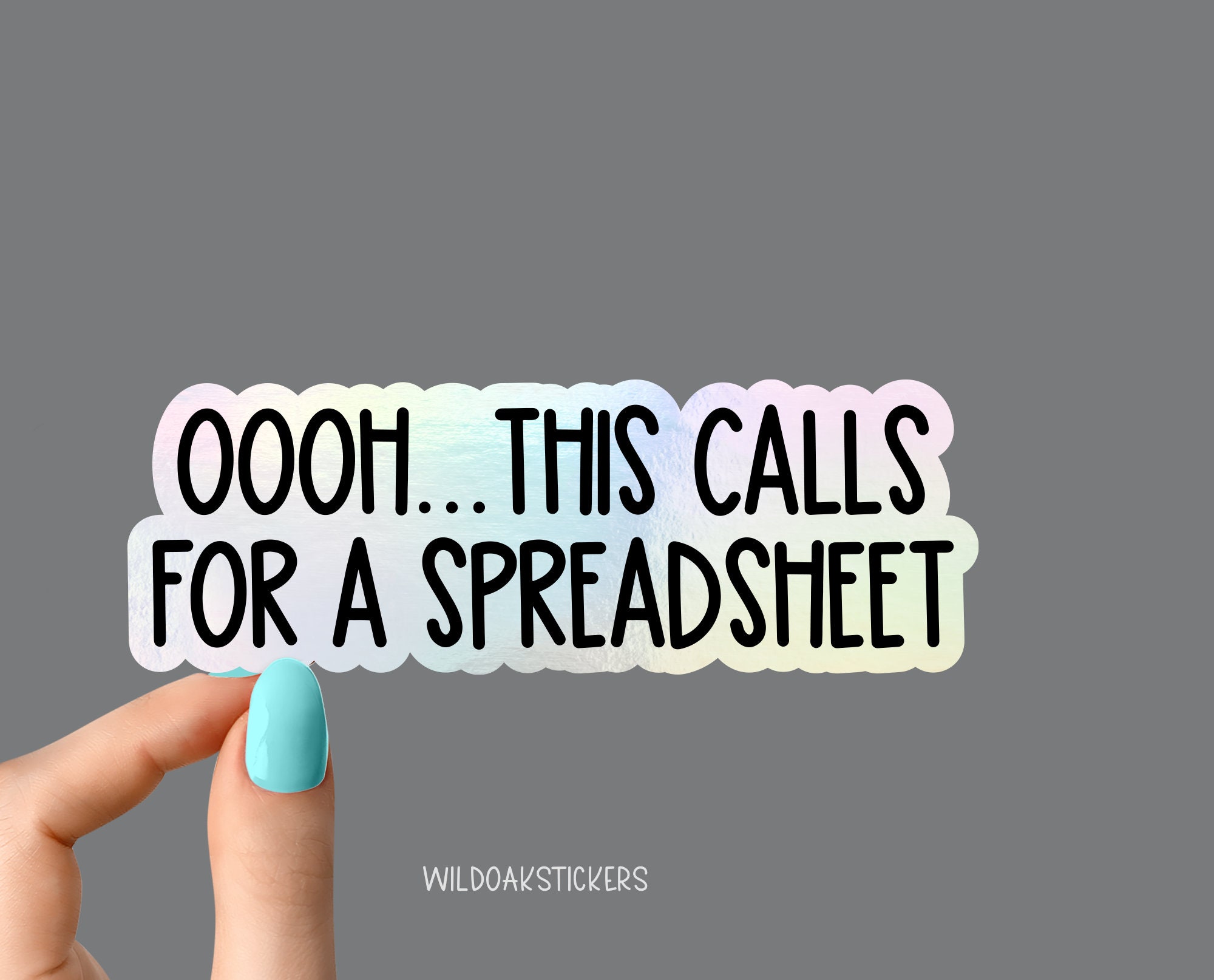 Oooh This Calls for a Spreadsheet Sticker Math Laptop - Etsy