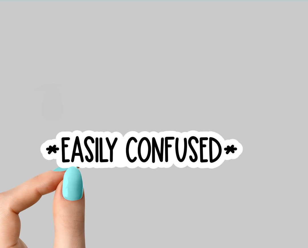 Easily Confused Laptop Stickers, Funny Stickers, Laptop Decals, Tumbler ...