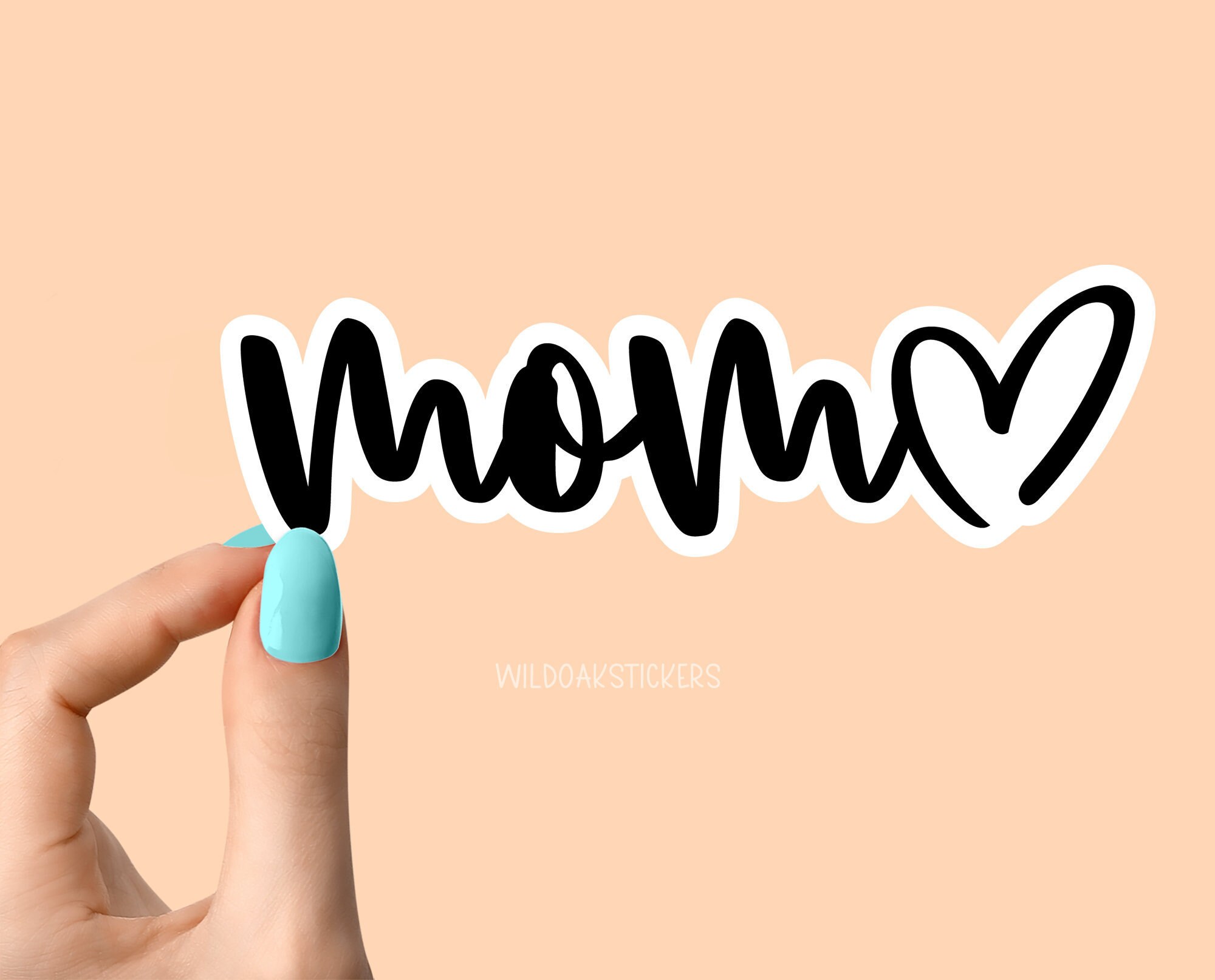 Mom Heart Sticker Mom Life Sticker Mom Stickers Laptop - Etsy