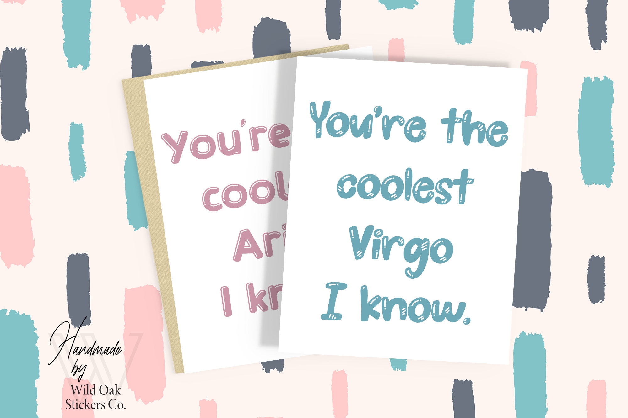 Zodiac Greeting Card Astrology Birthday Card Custom Text - Etsy