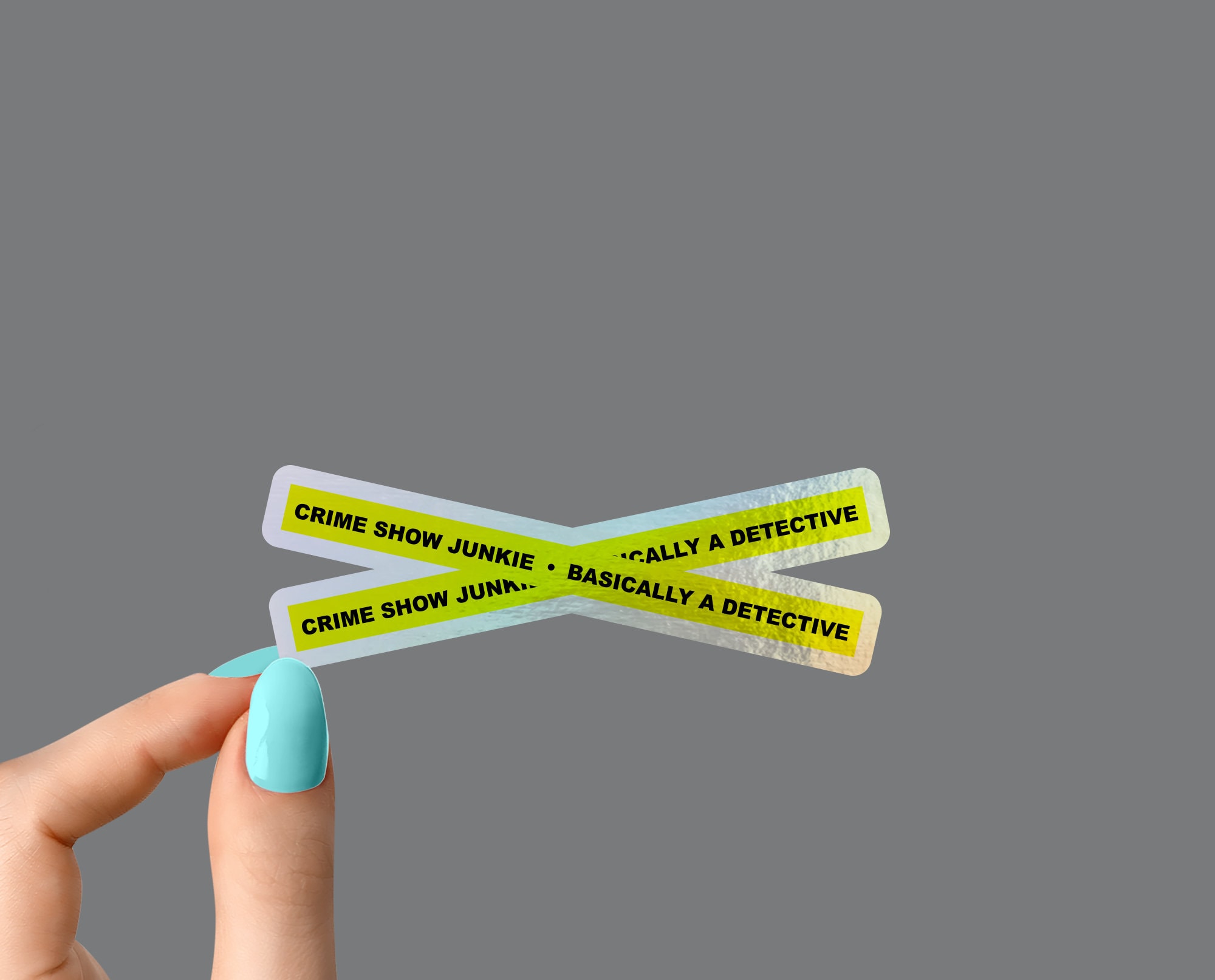 Crime Show Junkie Crime Scene Tape Stickers True Crime | Etsy