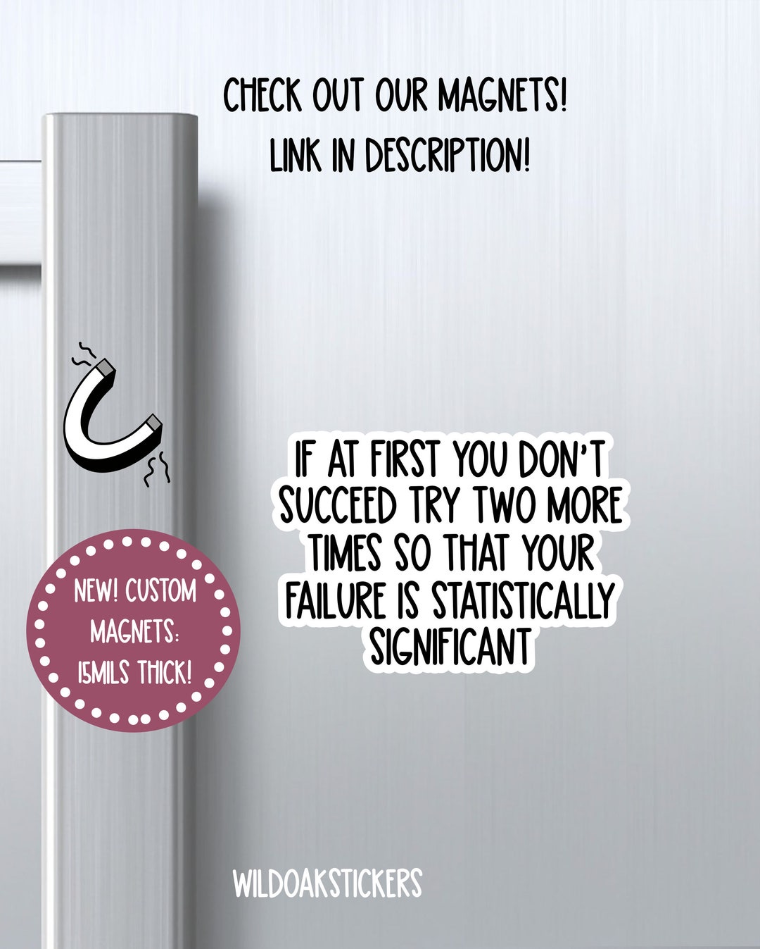 NEW Statistics Magnet Funny Statistics Math Puns Magnet - Etsy