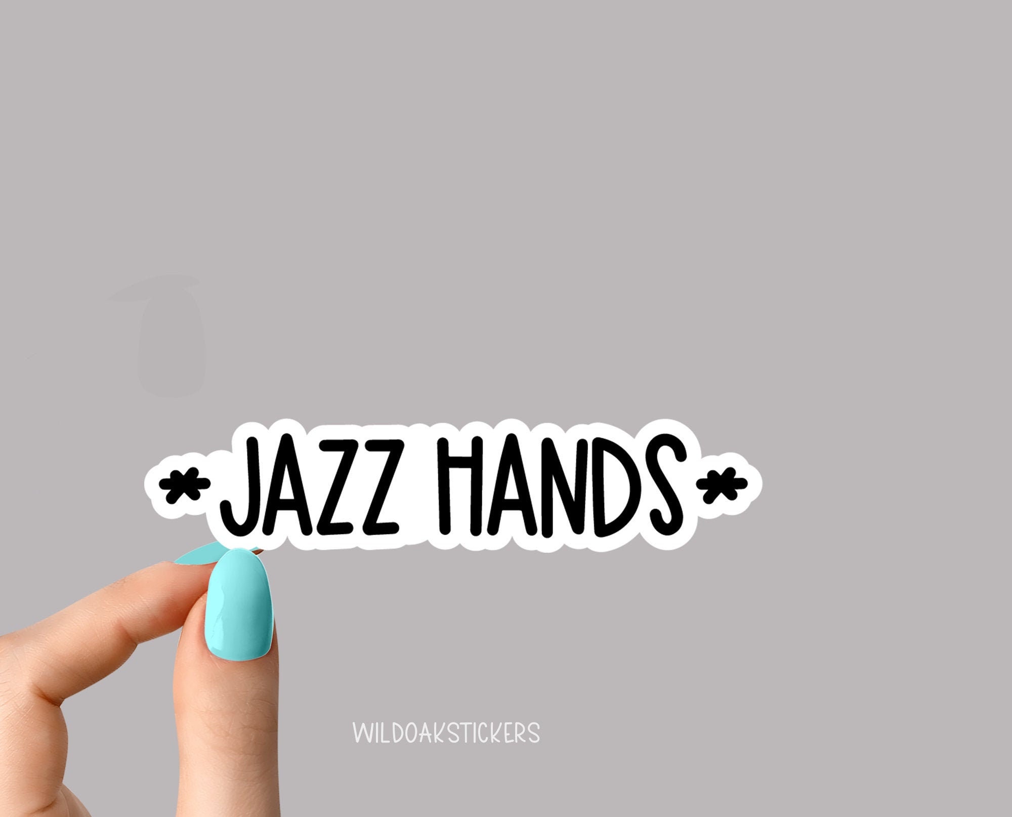 Jazz hands sticker motivational cheerleader sticker dance | Etsy