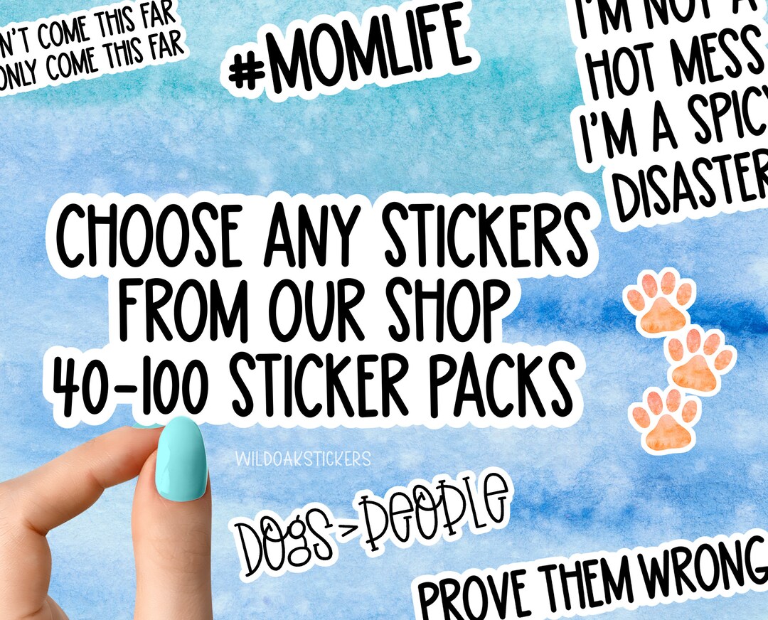 Any 40-100 Sticker Packs, Choose Any Stickers From Our Shop Bundles ...