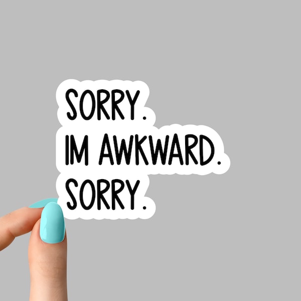 Awkward Sticker - Etsy