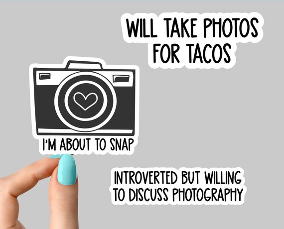 Funny Photography Stickers Photo Stickers Photographer | Etsy