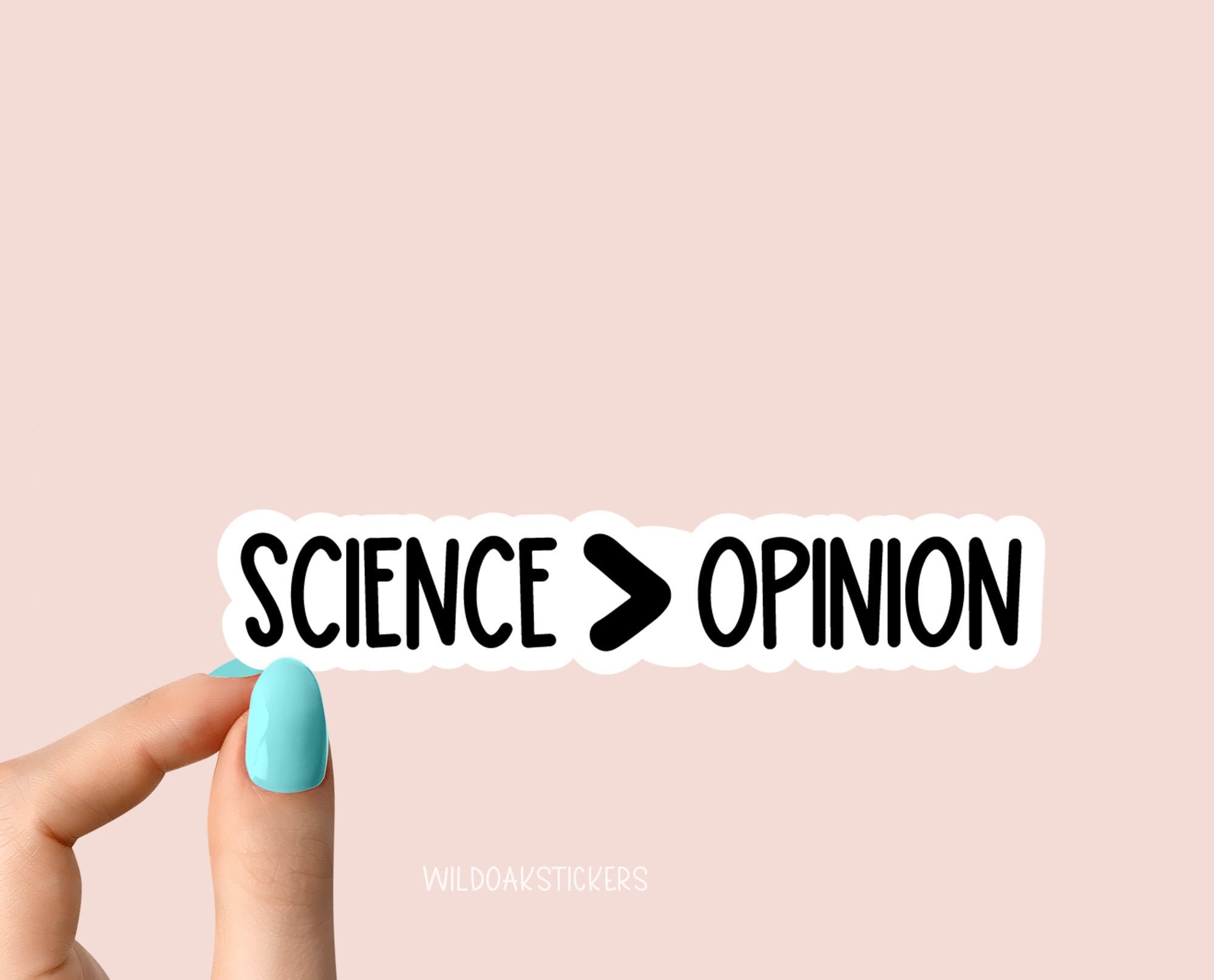 Science Over Opinion Sticker Funny Science Stickers Science - Etsy