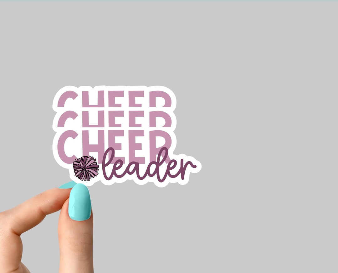 Cheer Leader Pop Pop Sticker, Cheerleader Sticker, Cheer Dance Laptop ...