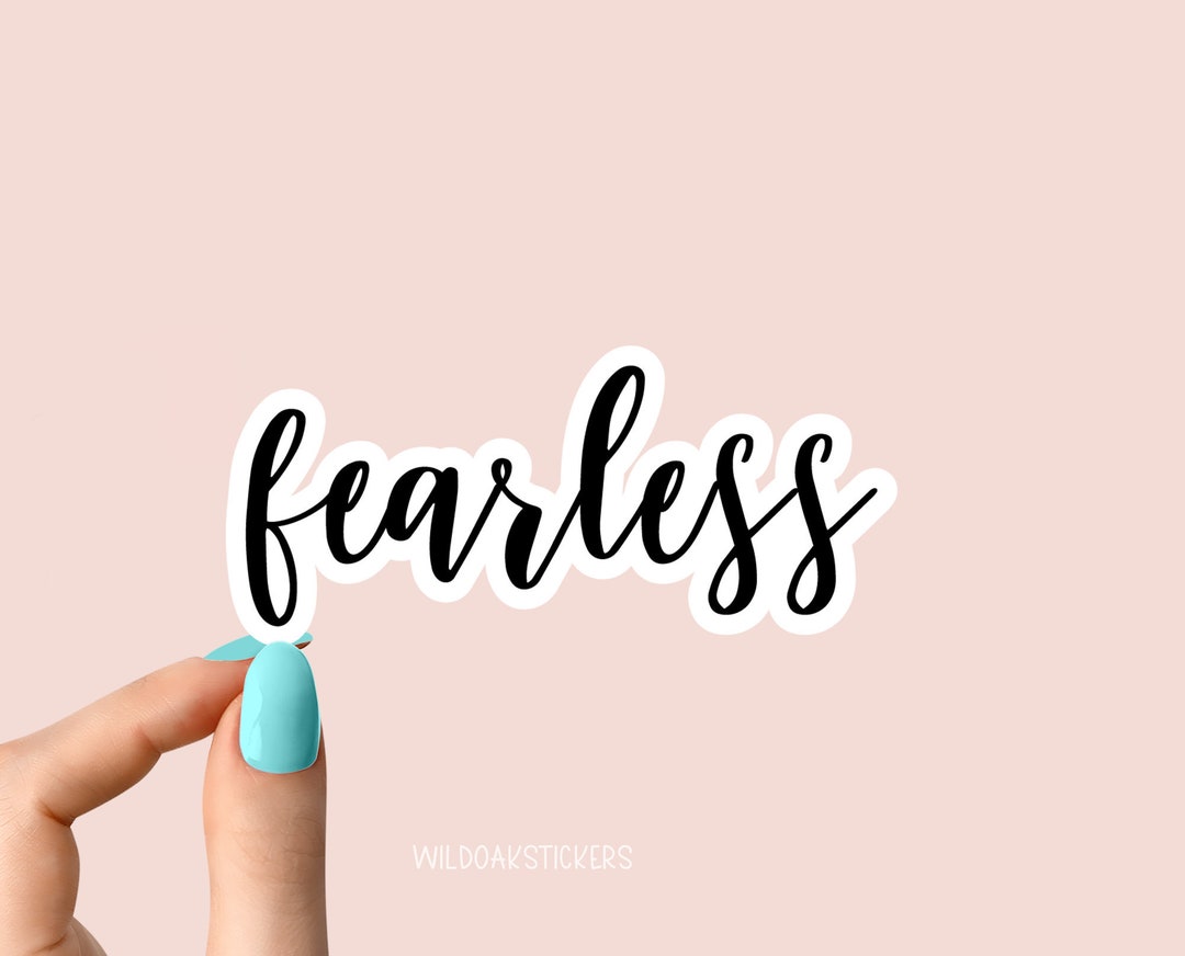 Fearless Sticker, Faith Decals, Pray Christian Laptop Decals ...