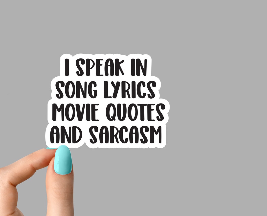 Funny Sarcastic Music Stickers, Sarcastic Movie Stickers, Sarcasm ...
