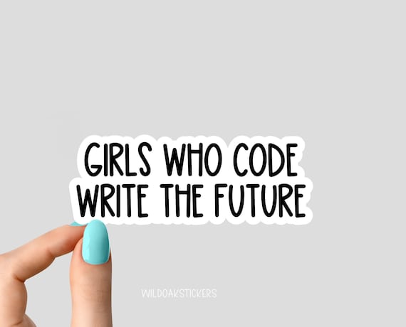 Girls Who Code Write the Future Sticker Coding Laptop - Etsy