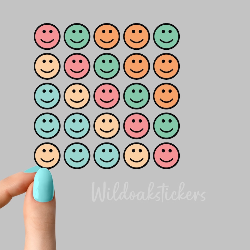 Smile Stickers - Etsy