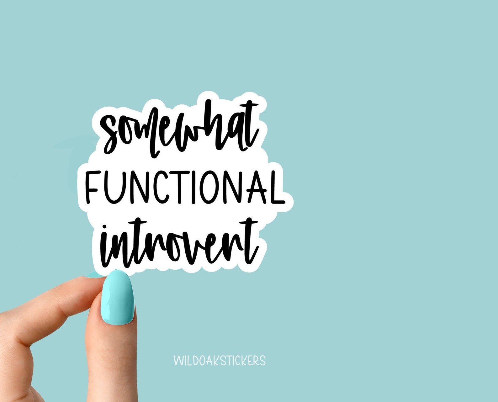 Somewhat Functional Introvert Sticker, Introvert Decal, Sarcastic ...