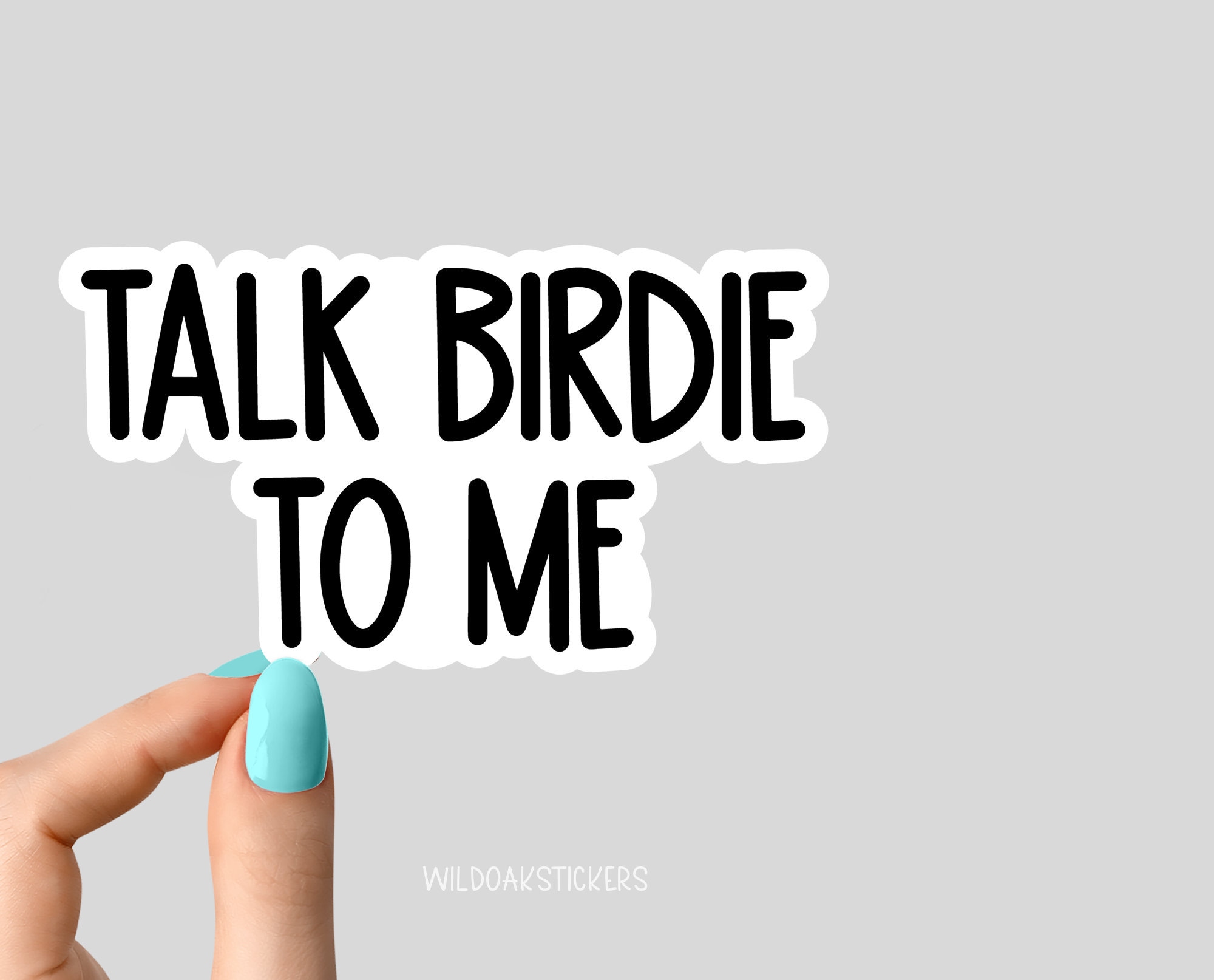 Talk birdie to me sticker bird funny sticker laptop decal | Etsy