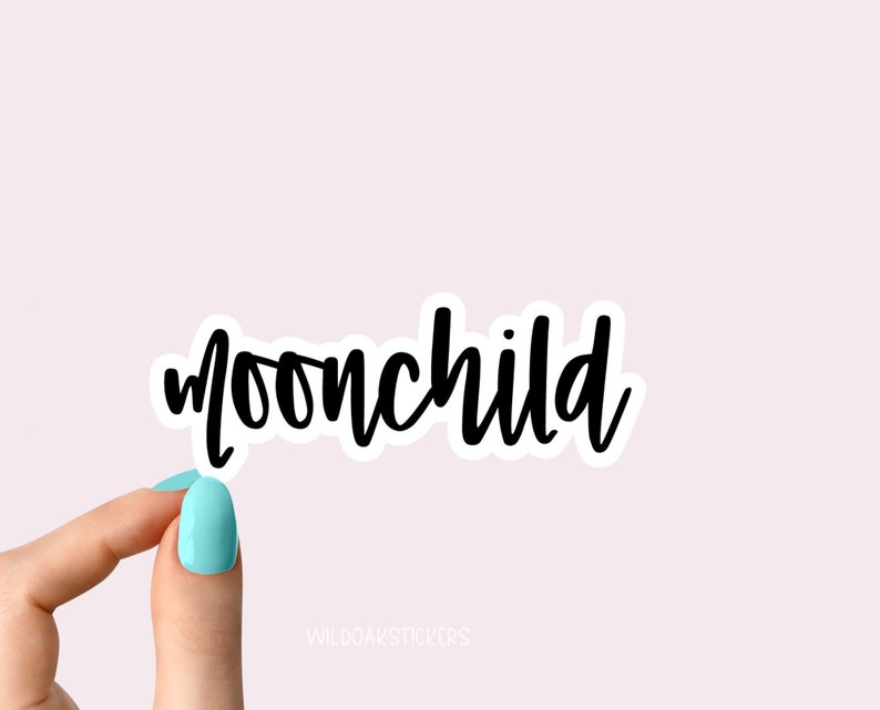Moon Child Sticker, Wild Moon Stickers, Nature Funny Stickers, Wild ...