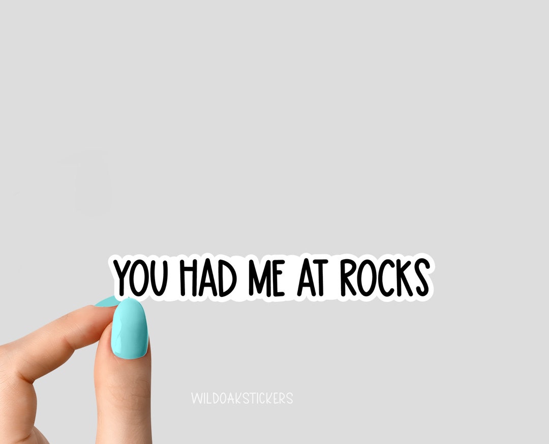 You Had Me at Rocks Stickers, Geology Science Stickers for Laptop and ...