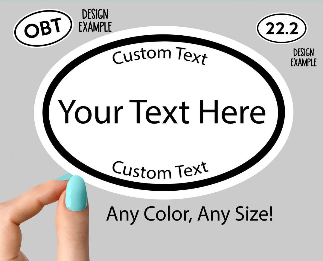 Custom Car Stickers, Custom Bumper Stickers, Custom Oval Stickers ...