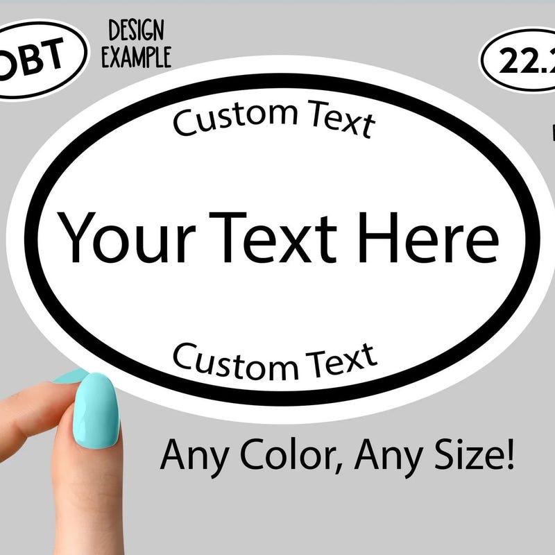 Oval Magnet Car Sticker - Etsy