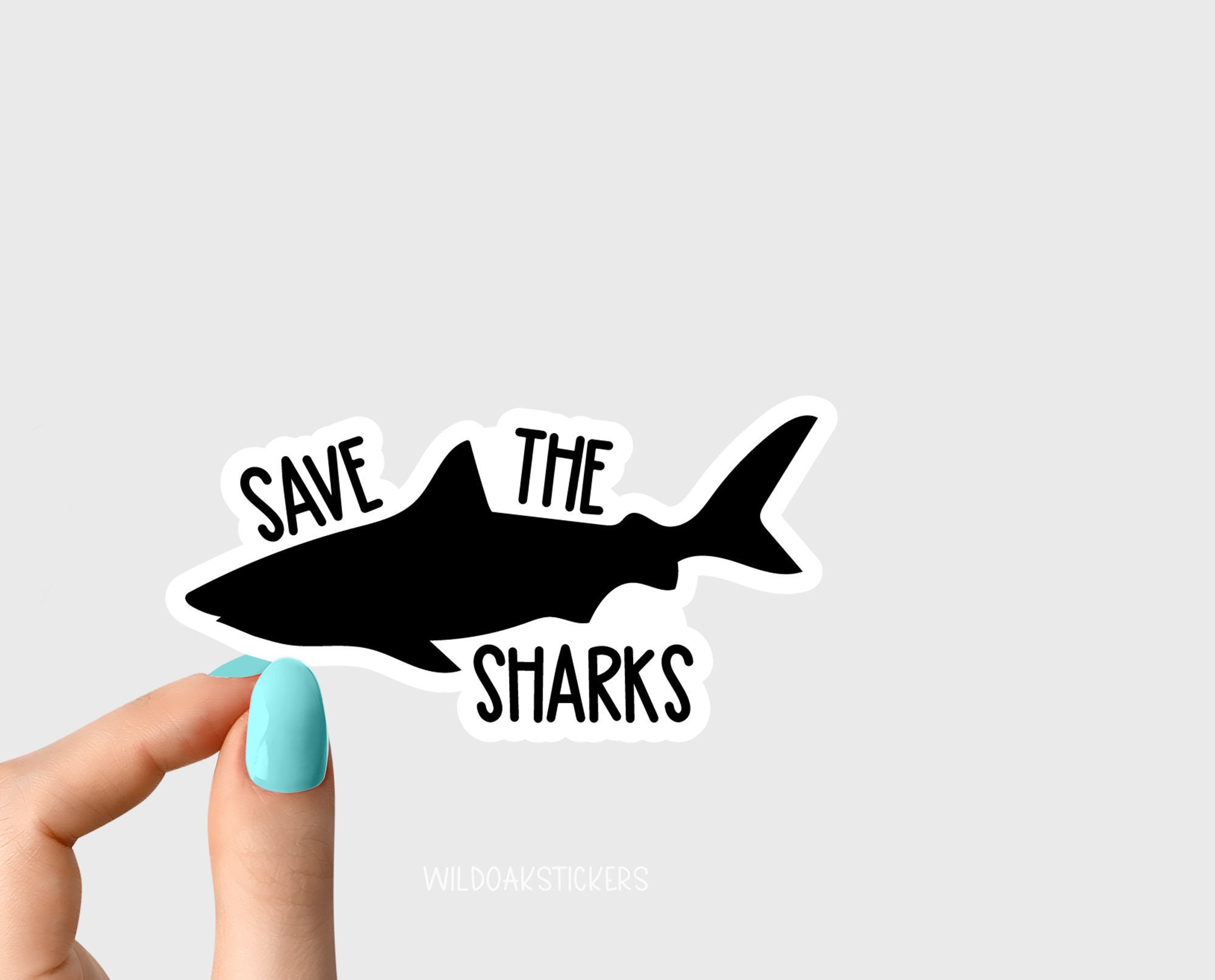 Save the shark stickers respect the local shark stickers | Etsy