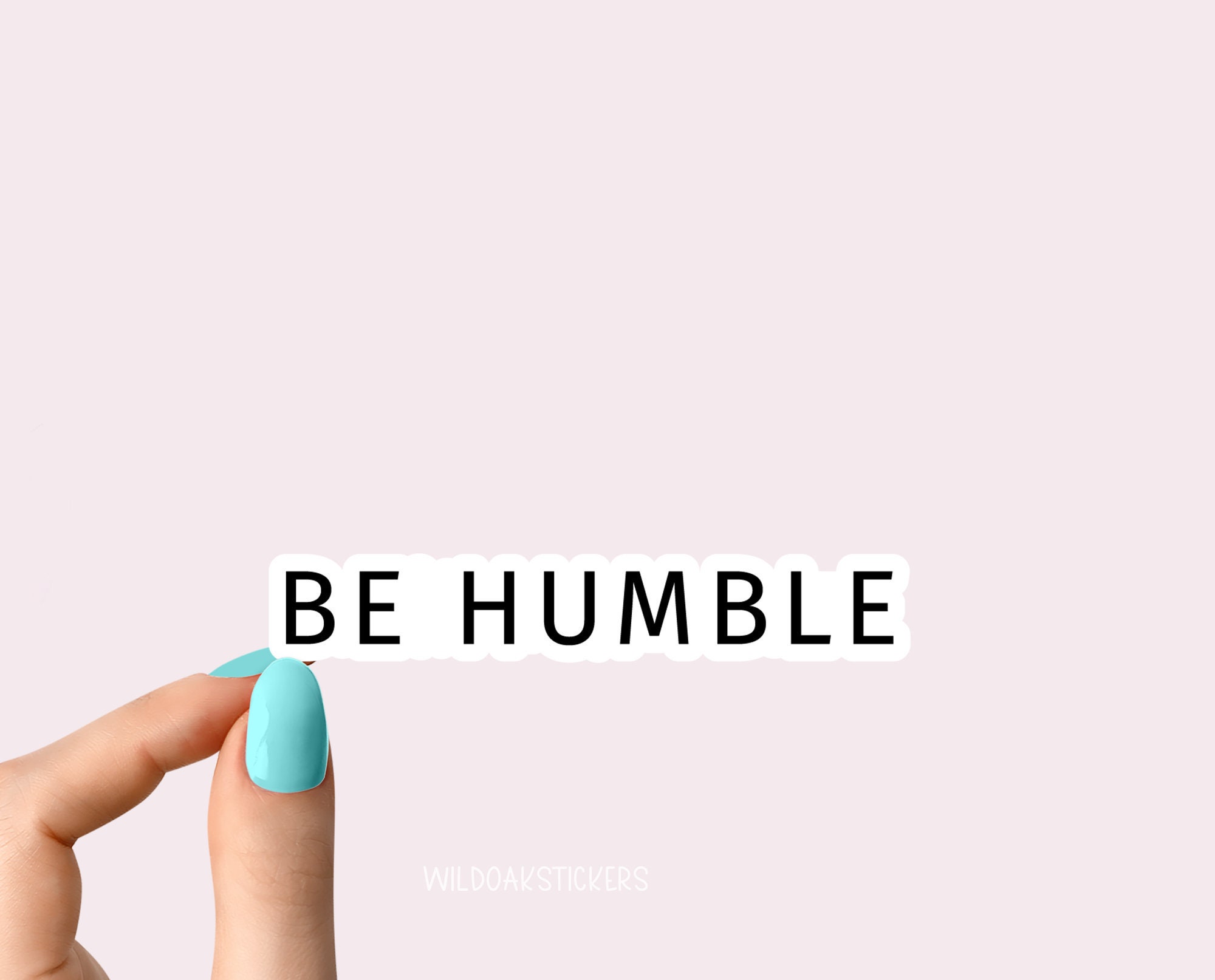 Paper Stay Humble Clear Sticker Planner Sticker Water Bottle Sticker ...