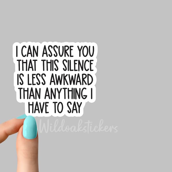 Awkward Sticker - Etsy