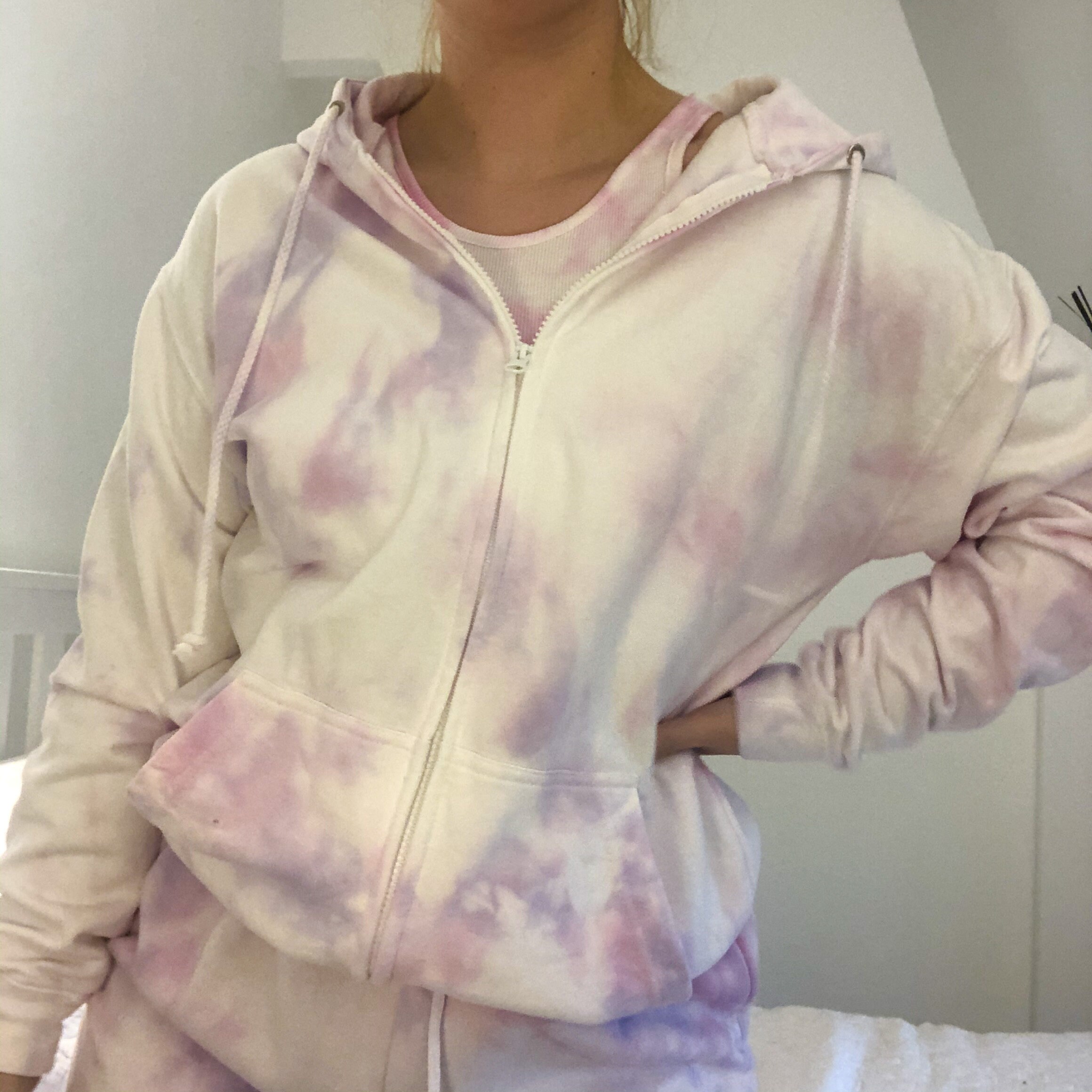 Tie Dye Zip Up Hoodie Etsy