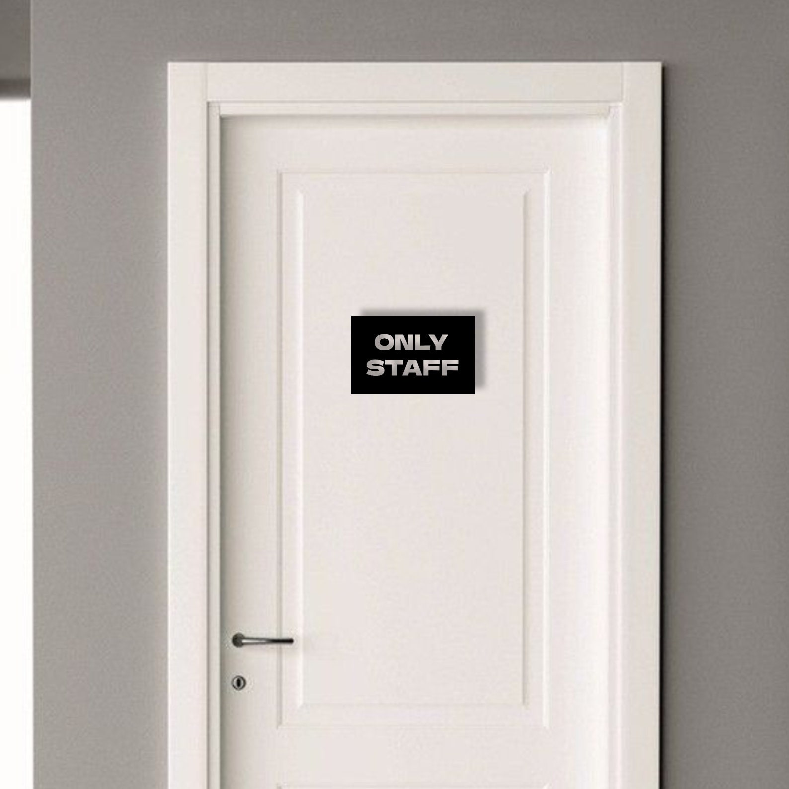 Staff Only Door Poster, Wall Stainless Steel Poster, Staff Only Table ...