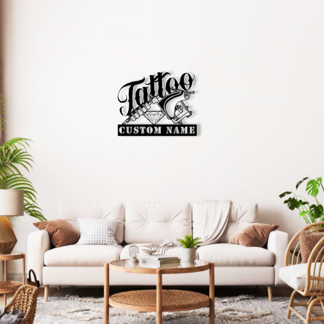 Custom Metal Poster, Poster for Tattoo Salon, Personalized Tattoo ...