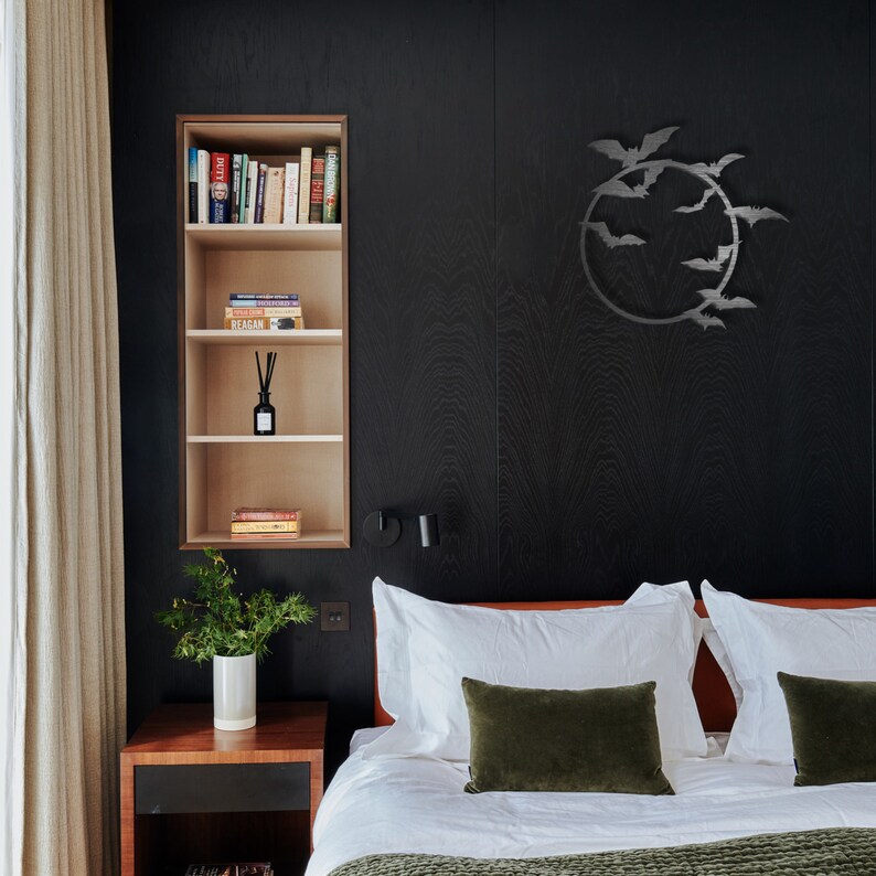 Bats Stainless Steel Metal Wall Poster, Bats Wall Art, Bats Gift, Metal ...