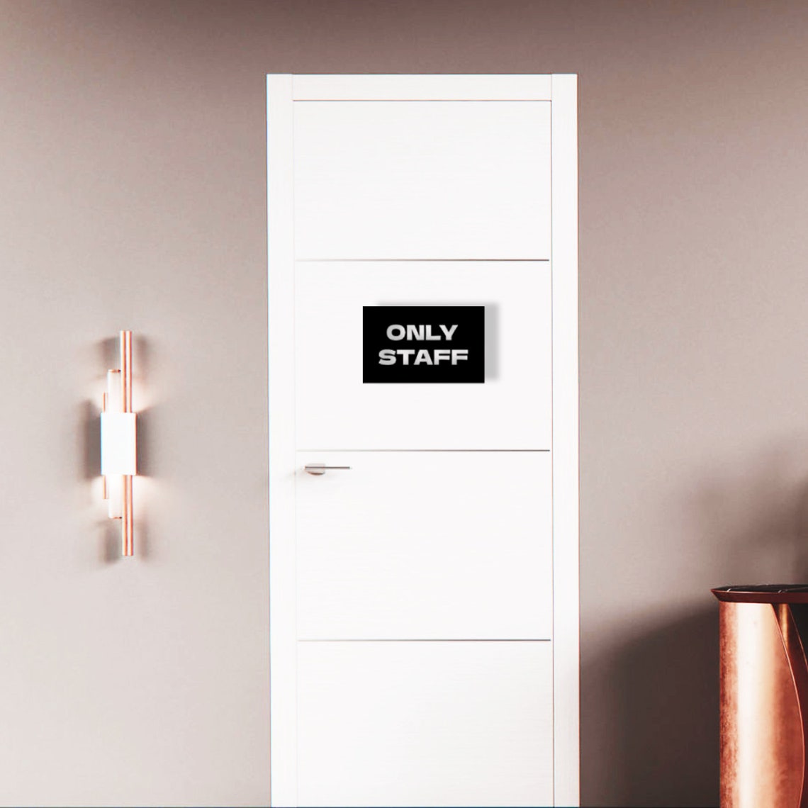 Staff Only Door Poster, Wall Stainless Steel Poster, Staff Only Table ...