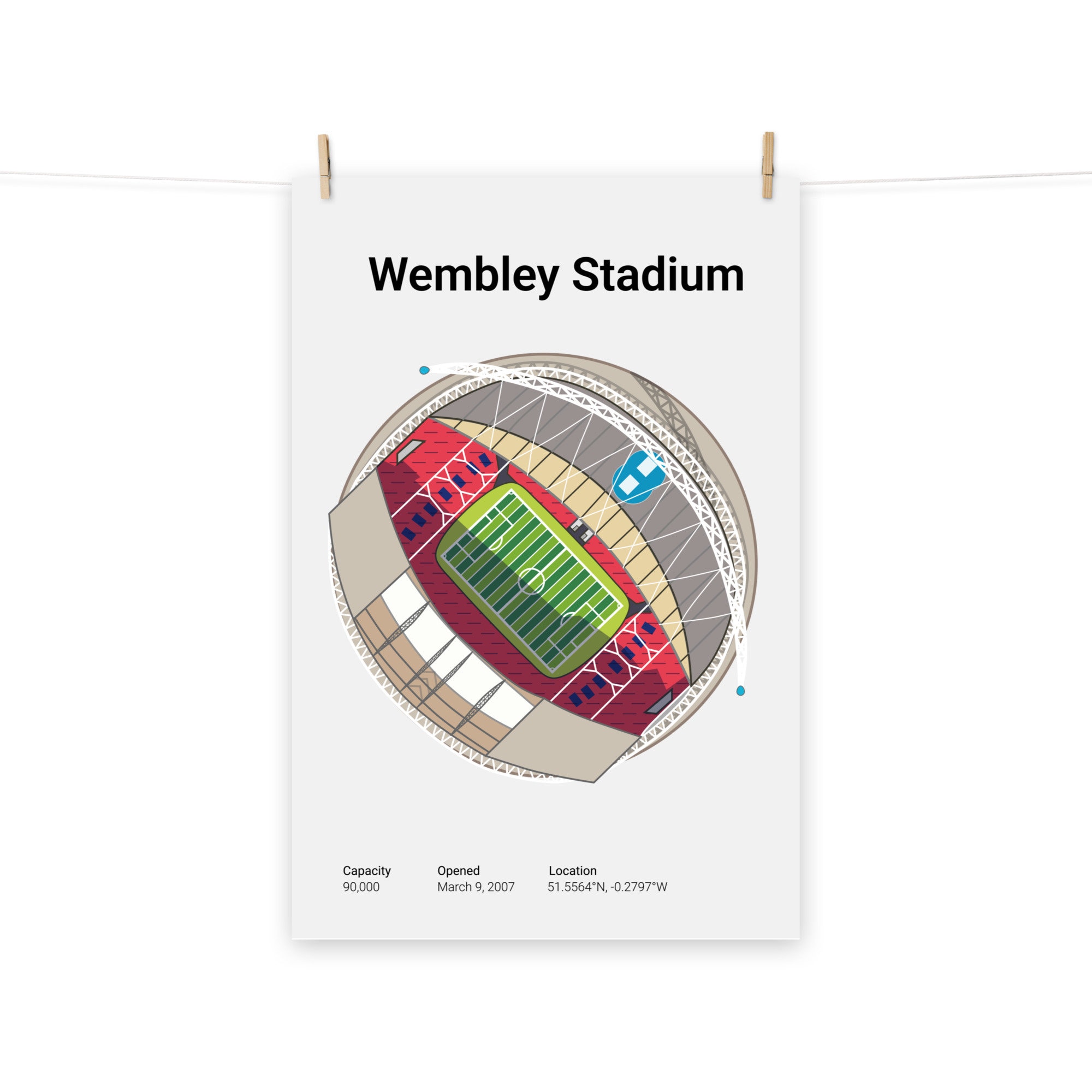 Custom Stadion Poster, Custom Arena Drawing, Gifts for Fans ...
