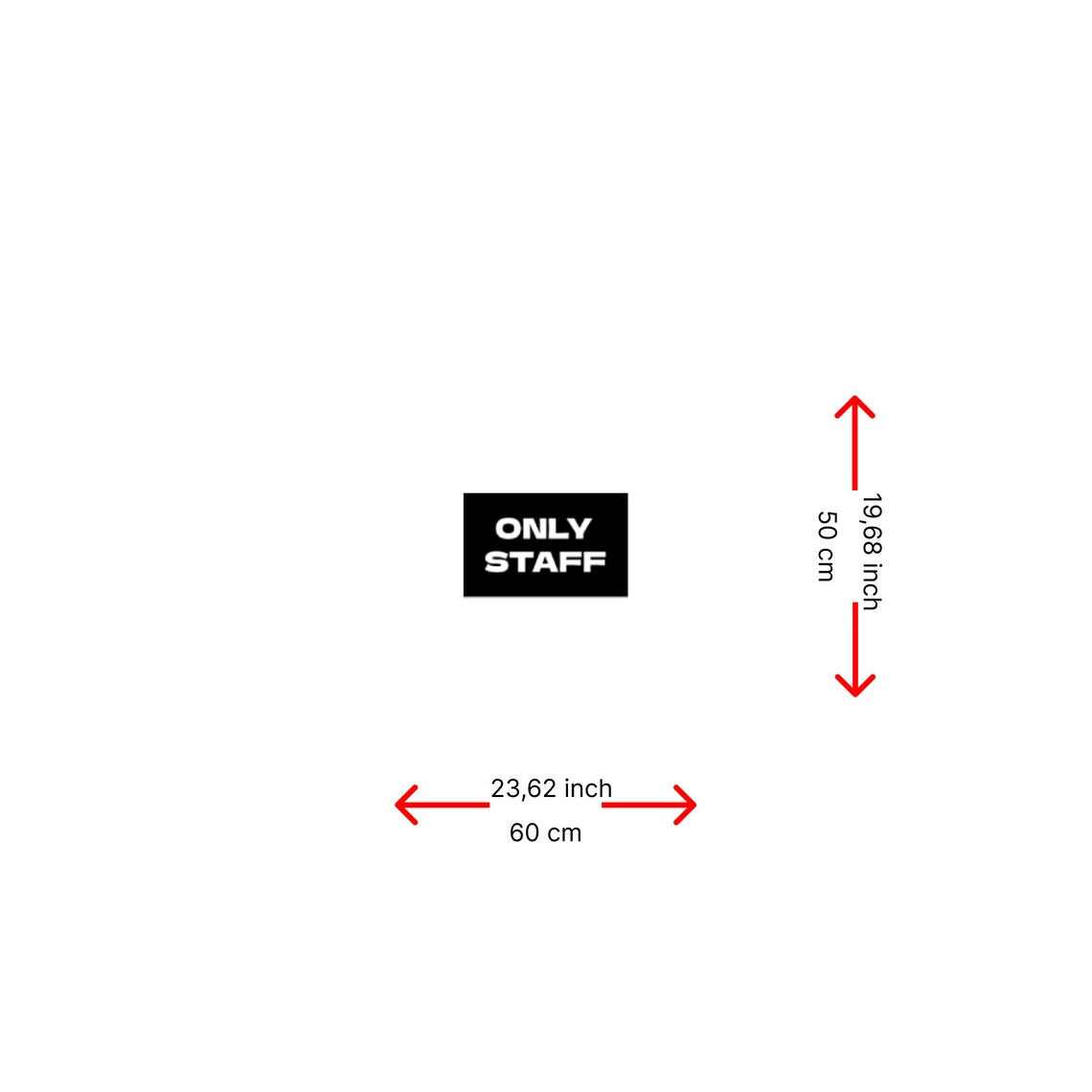 Staff Only Door Poster, Wall Stainless Steel Poster, Staff Only Table ...
