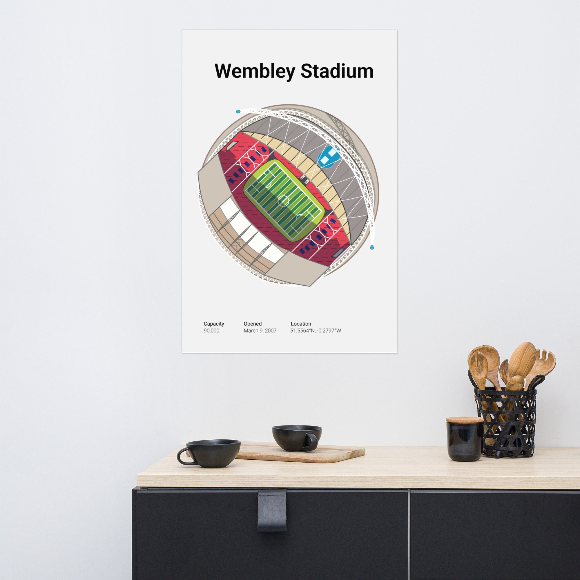 Custom Stadion Poster, Custom Arena Drawing, Gifts for Fans ...