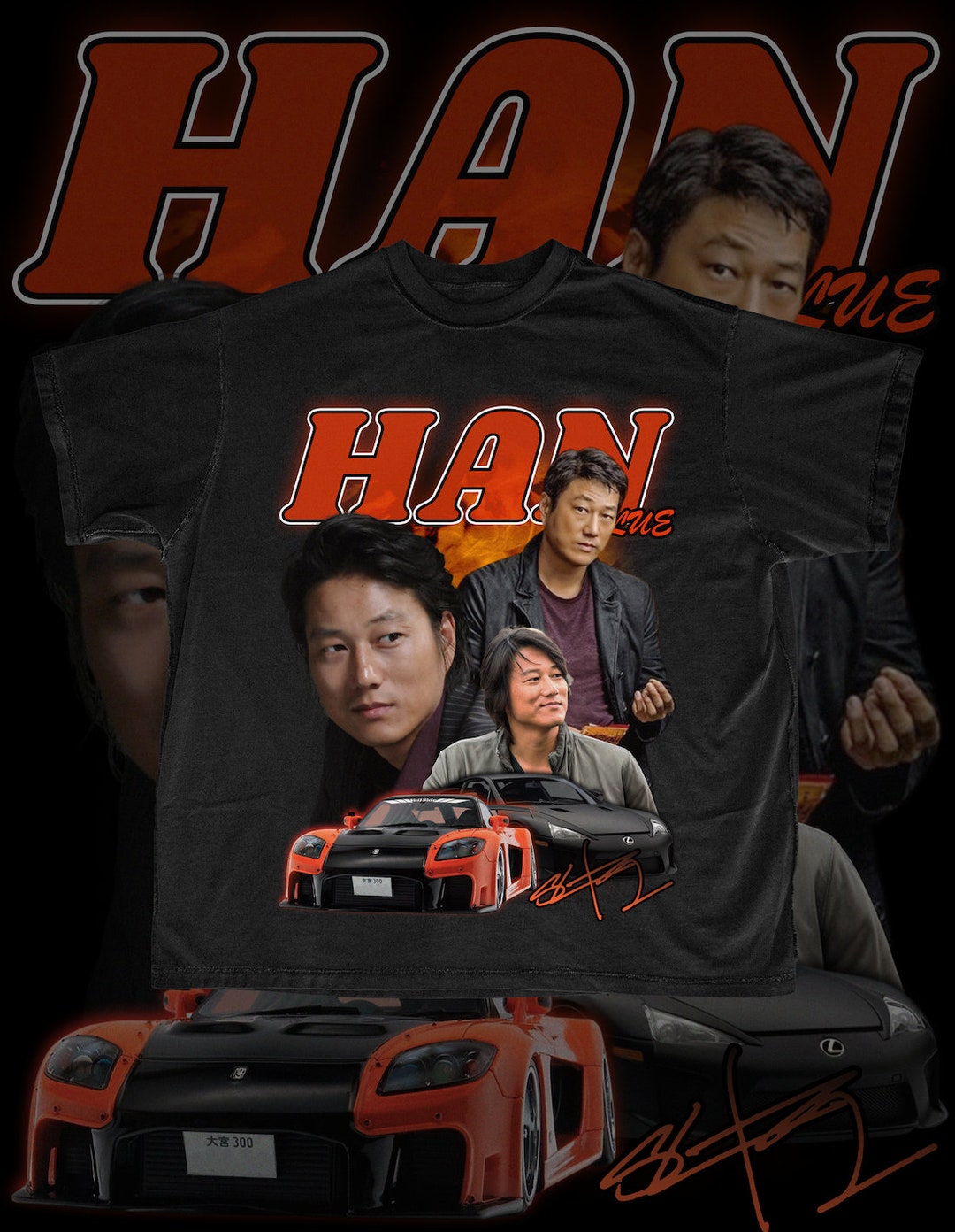 Han Lue Sung Kang LFA RX7 Tokyo Drift Fast and - Etsy.de Han Lue Sung Kang LFA RX7 Tokyo Drift Fast and - Etsy.de