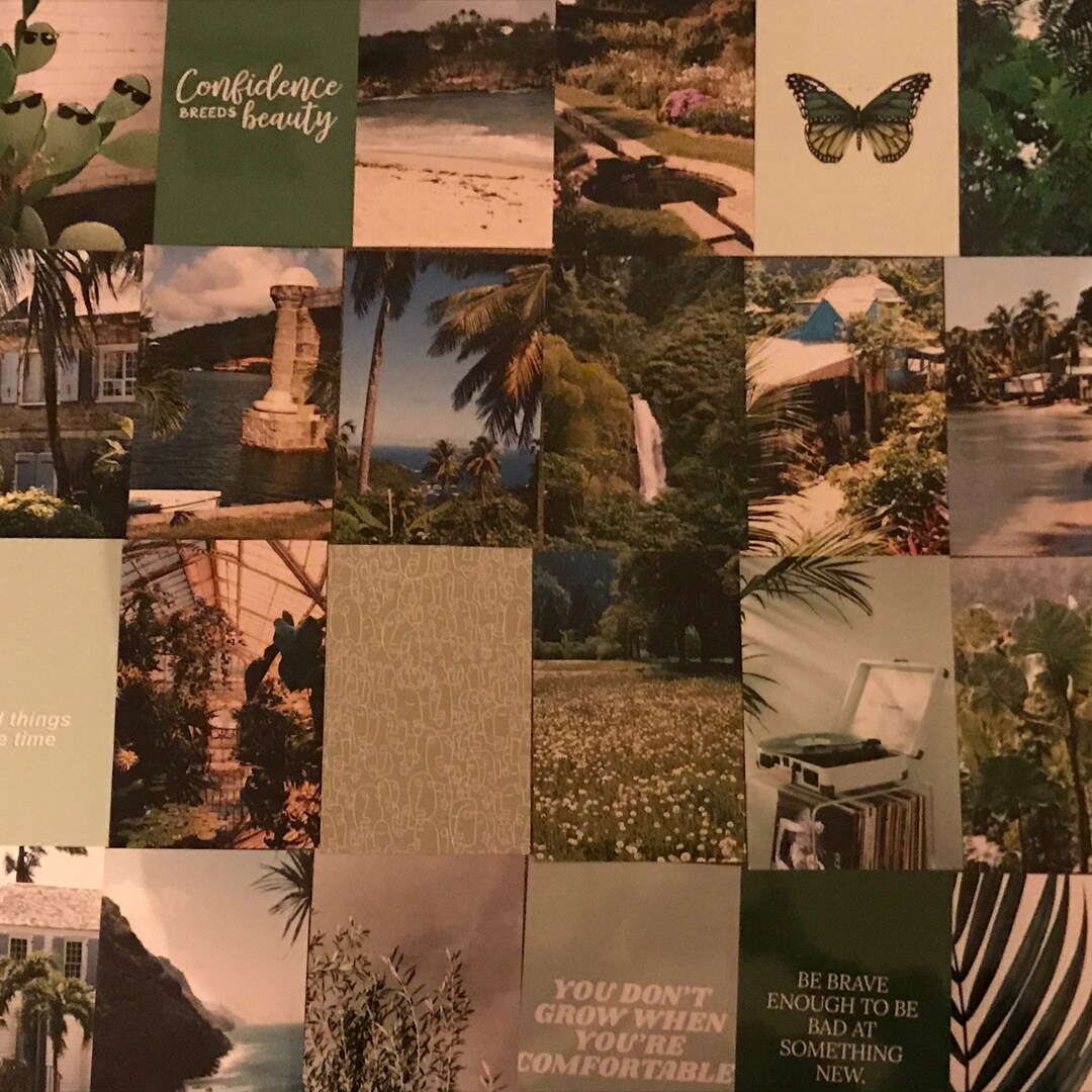 Green Photo Wall Collage Kit * Physical Prints* , 4x6 Inches - Etsy UK