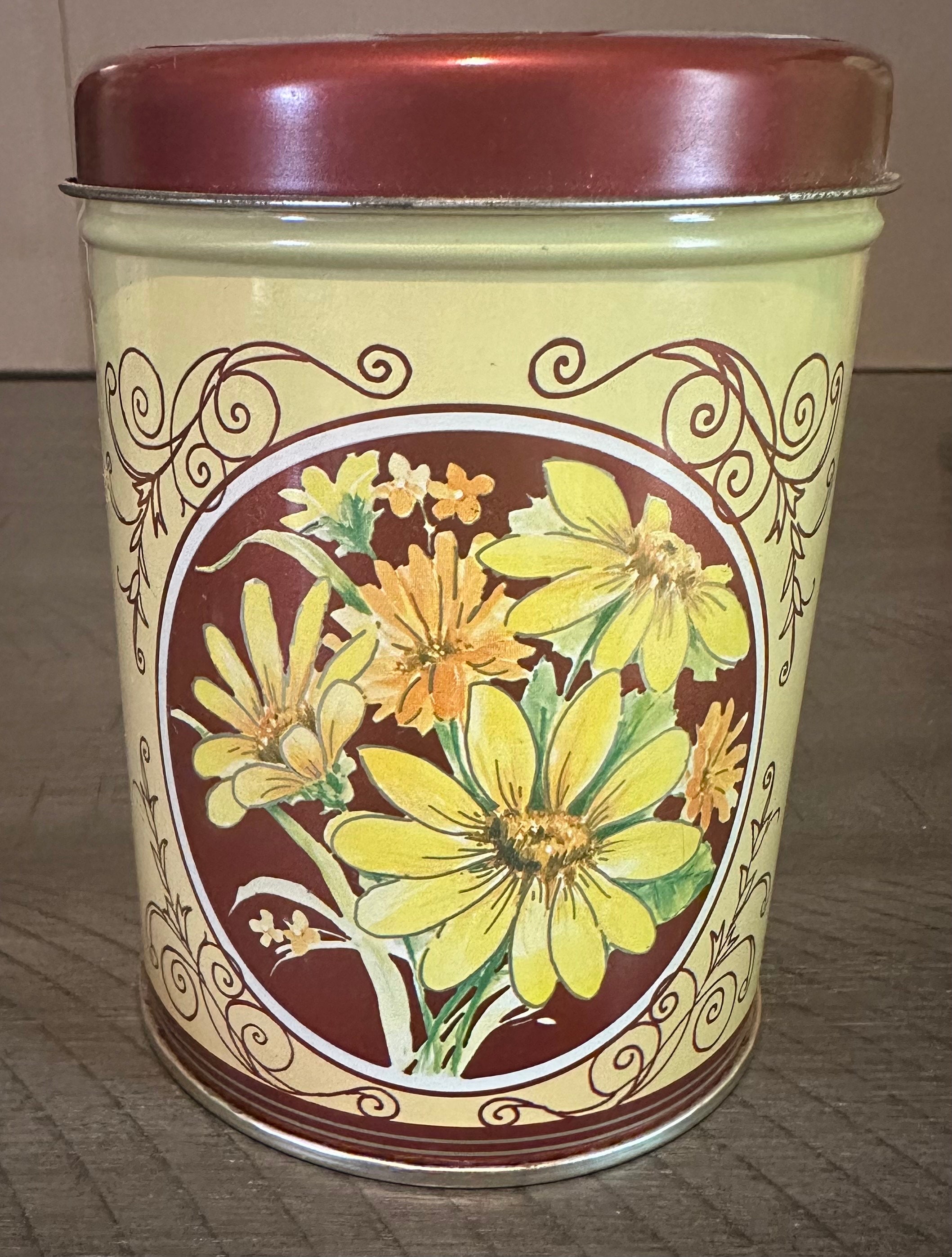 Vintage Cylinder Tin - Etsy