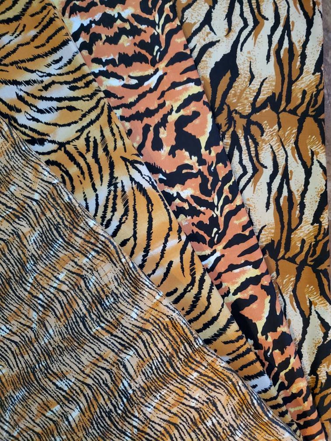Tiger Collection Four Different Tiger Animal Skin Prints | Etsy