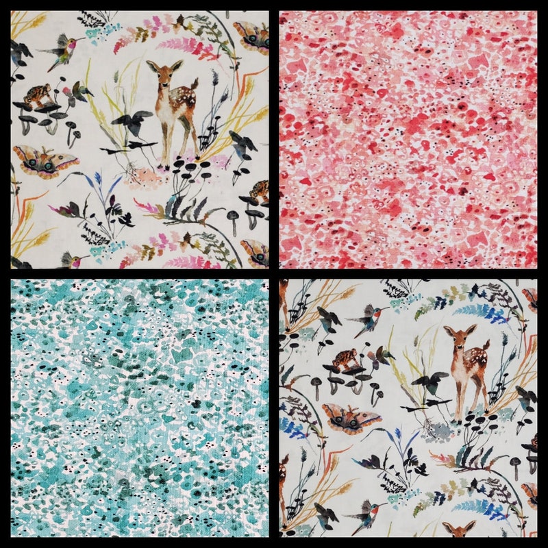 Fawn Print Fabric - Etsy