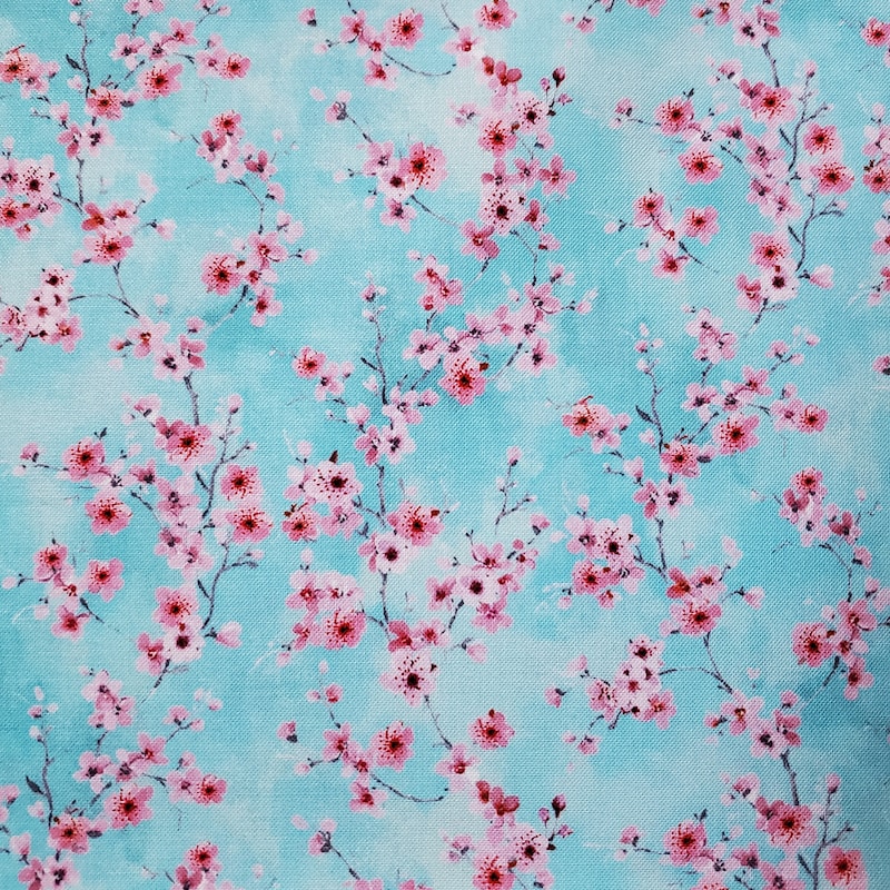 Cherry Blossom Fabric - Etsy