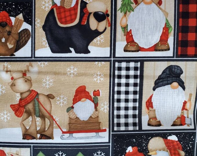 Timber Gnomies by Shelly Comiskey for Henry Glass Cotton Fabric ...