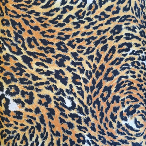Orange Cheetah Fabric - Etsy