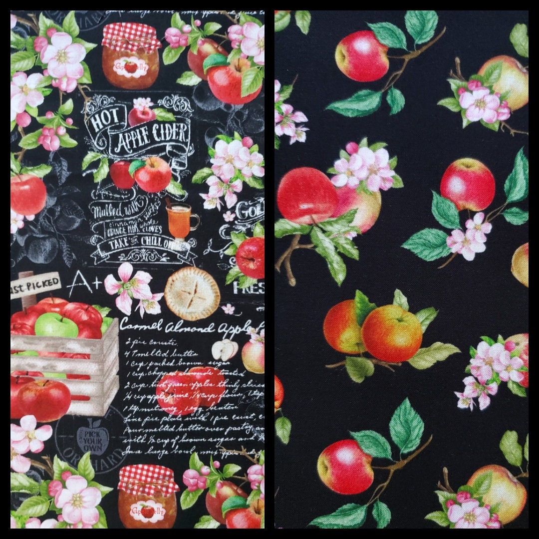 All Things Apples. Cotton Fabric by Timeless Treasures. Apples ...