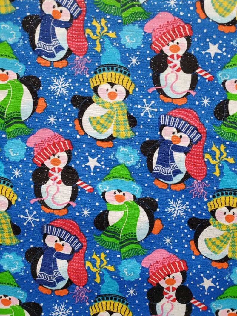 Penguin Party. Cotton Fabric by Fabric Traditions. Little - Etsy